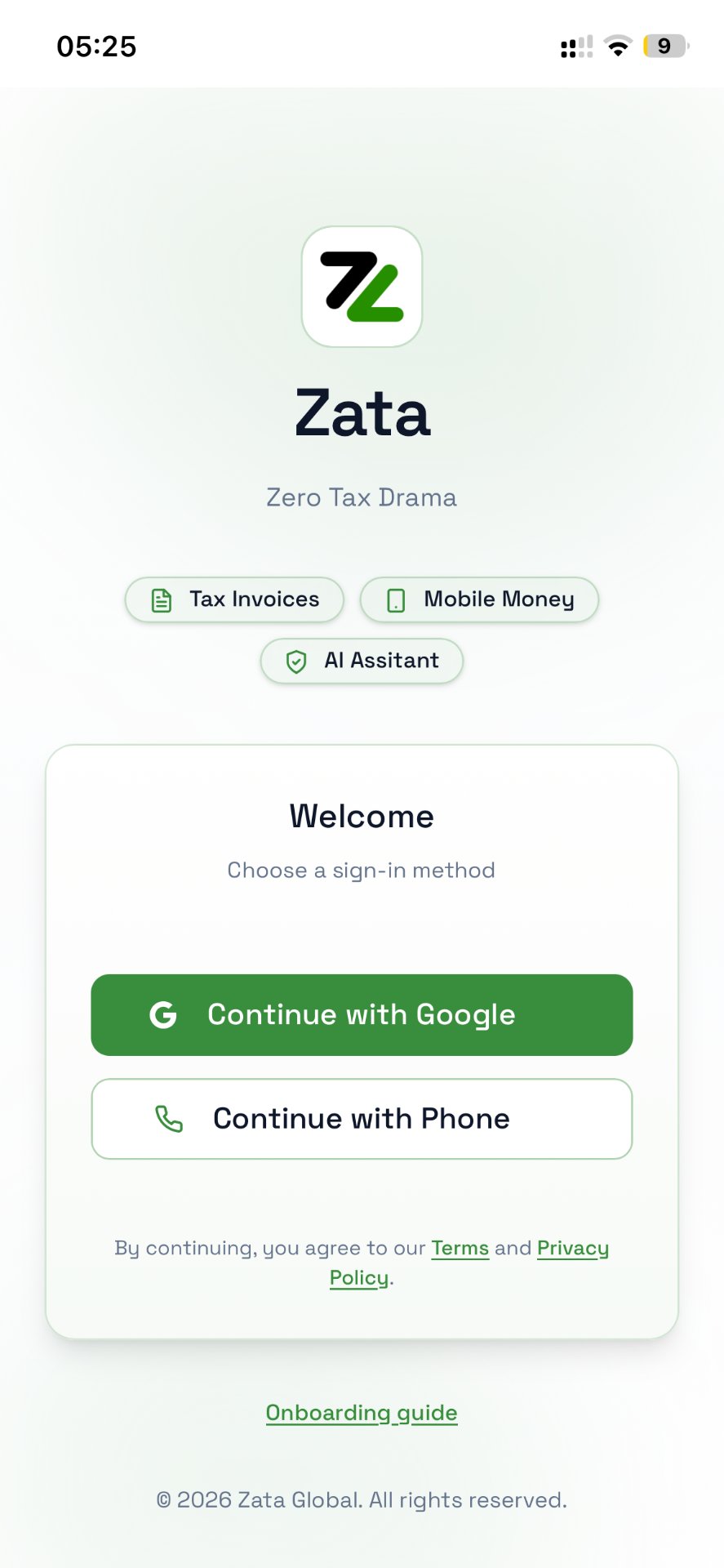 Zata - Smart Tax Compliance Platform | Rwanda